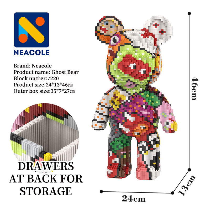 Ghost Bear Bear Building Block, Neacole building block bear – My Store