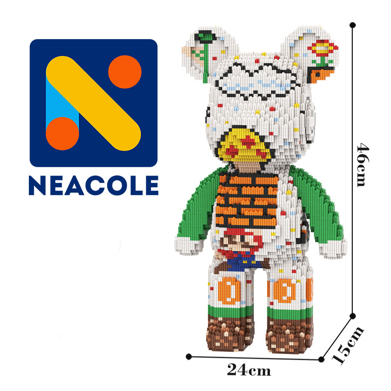 Super Mario Bear Bear Building Block, Neacole building block, Building ...